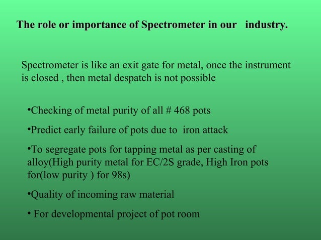 Spectrometer training for the begineerss | PPT