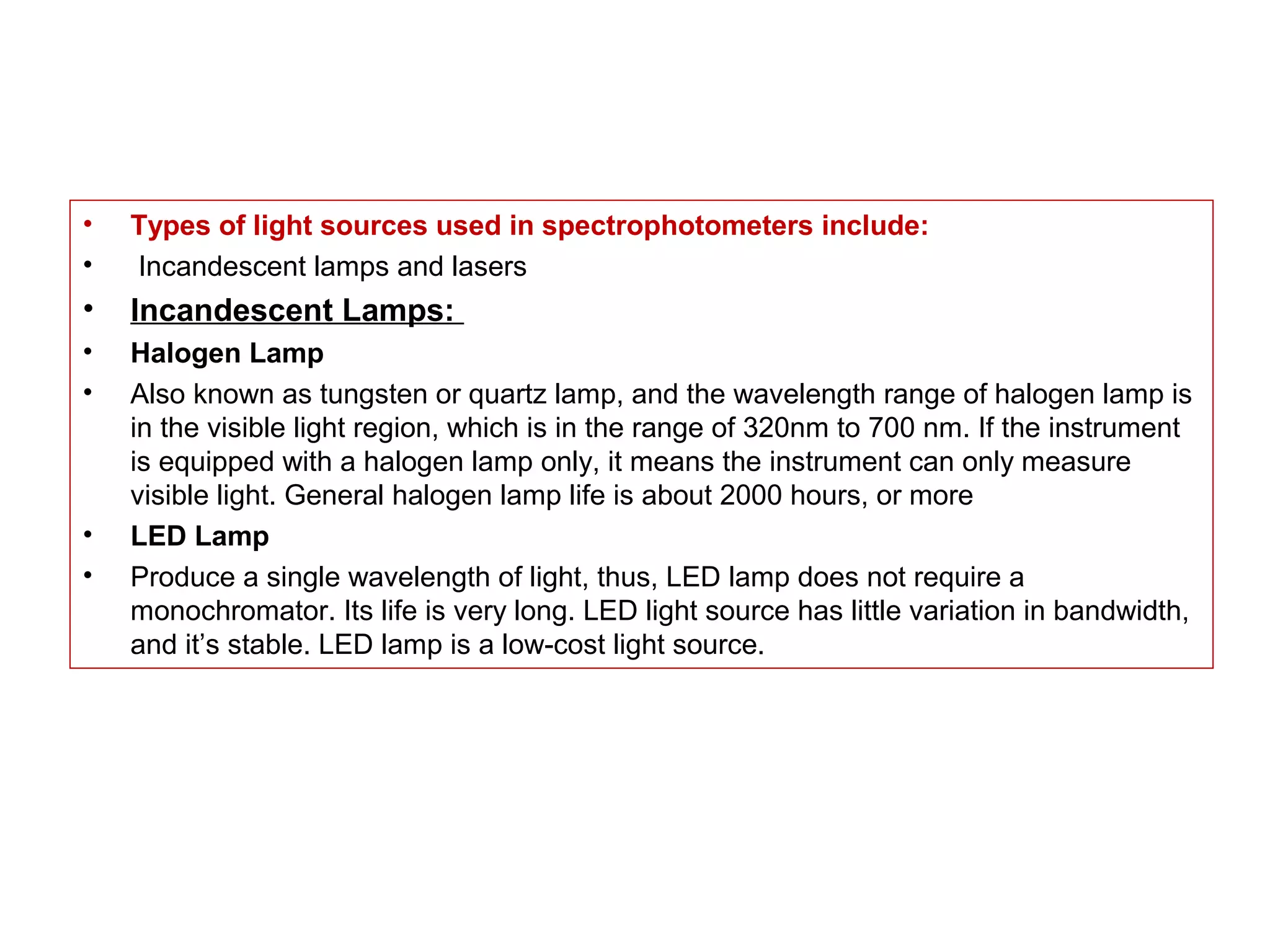 Fundamentals of Spectrophotometer | PPT