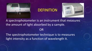 Spectrophotometer | PPTX