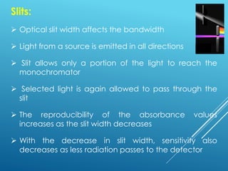 Spectrophotometer instrumentation | PDF