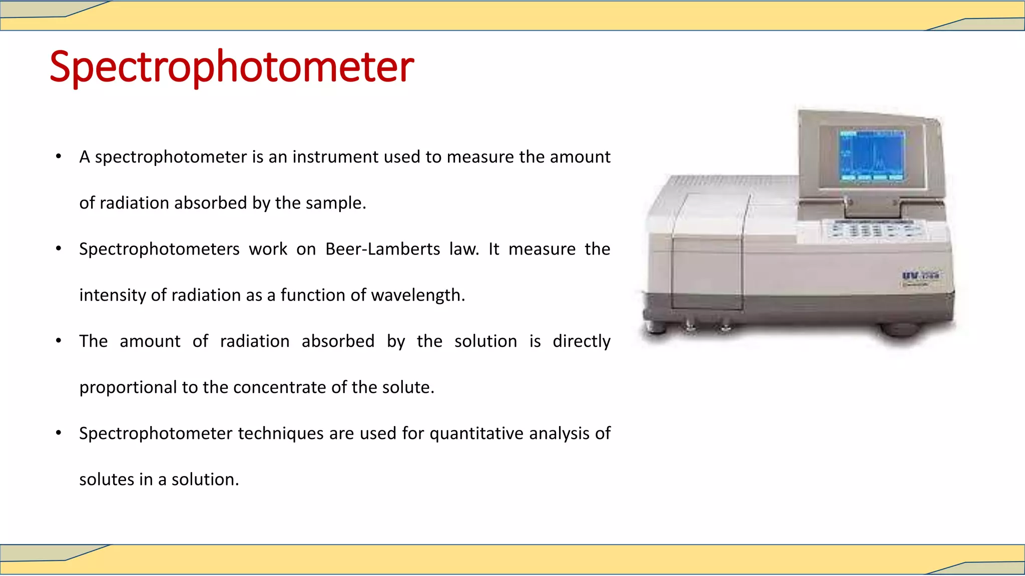 Spectrophotometry | PPTX