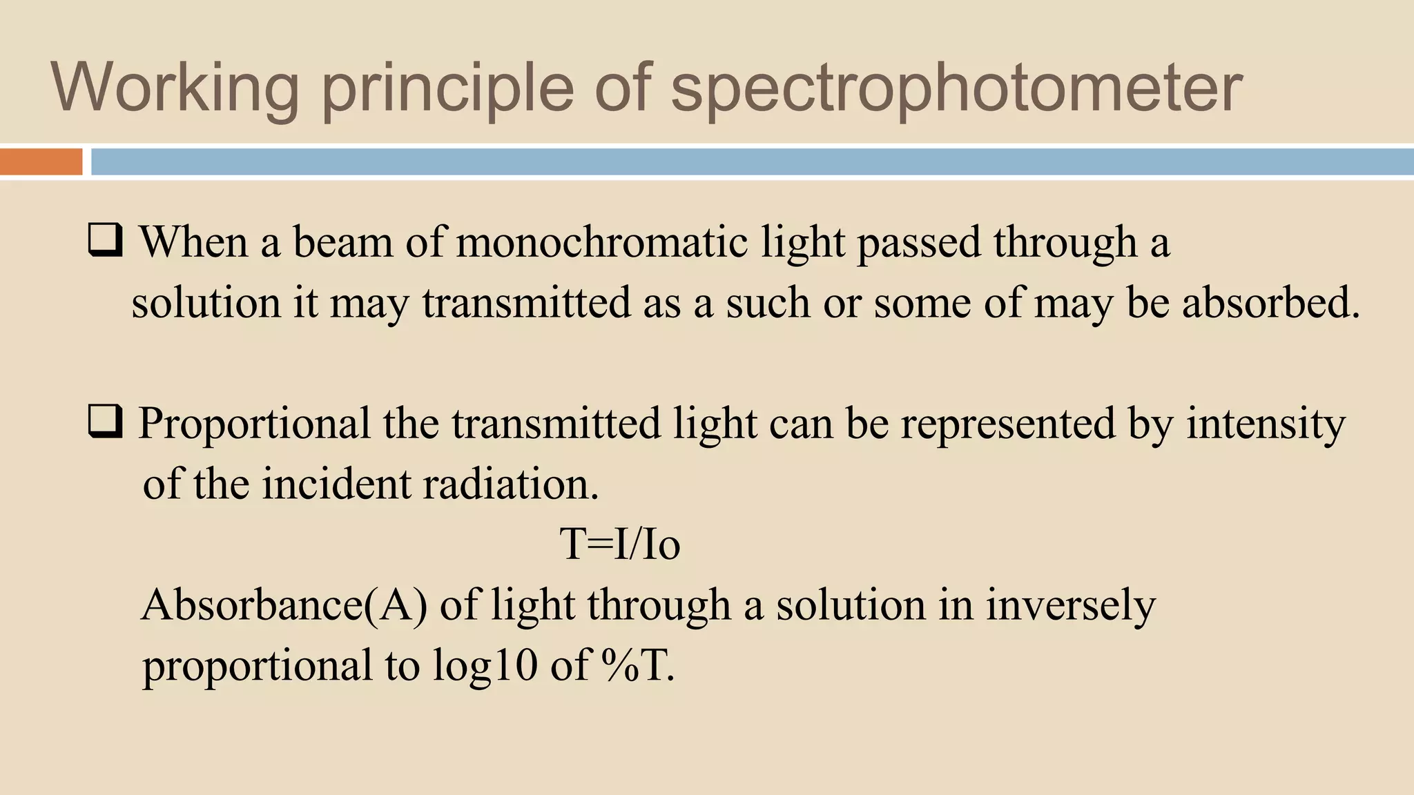 spectrophotometer | PPTX