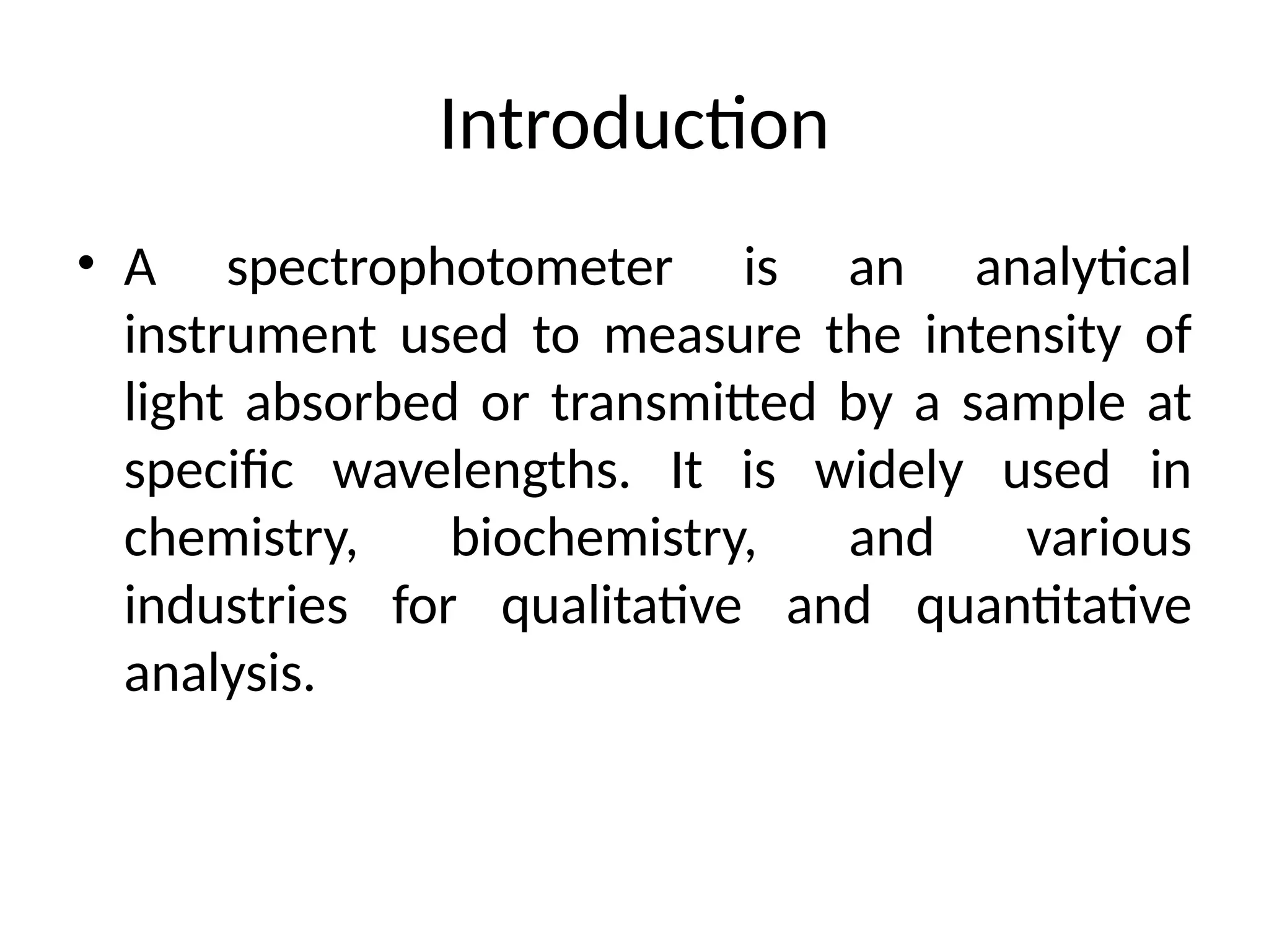 Spectrophotometer_Presentation.pptx..... | PPT