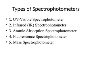 Spectrophotometer_Presentation.pptx..... | PPT