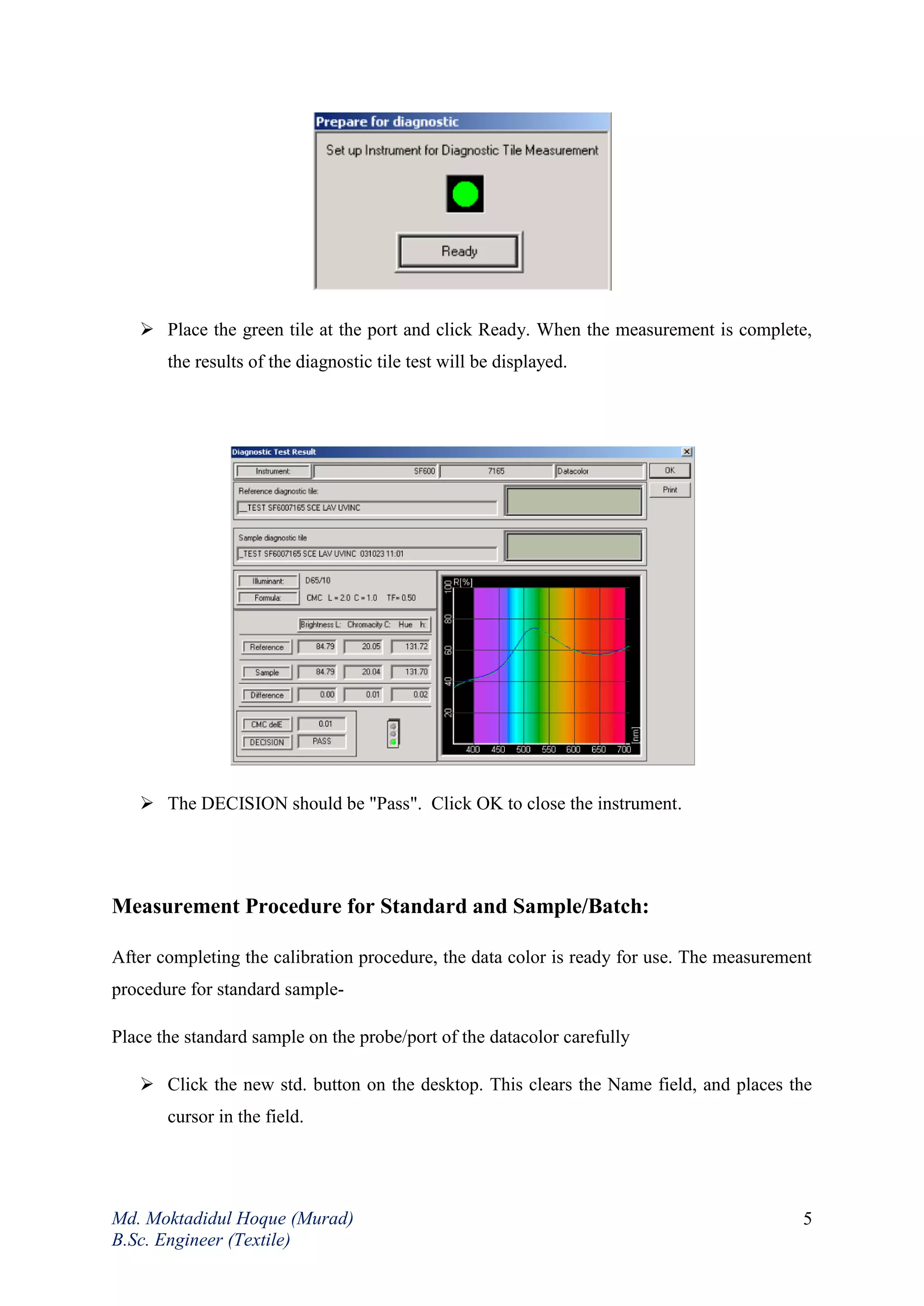 Spectrophotometer wroking procedur | PDF