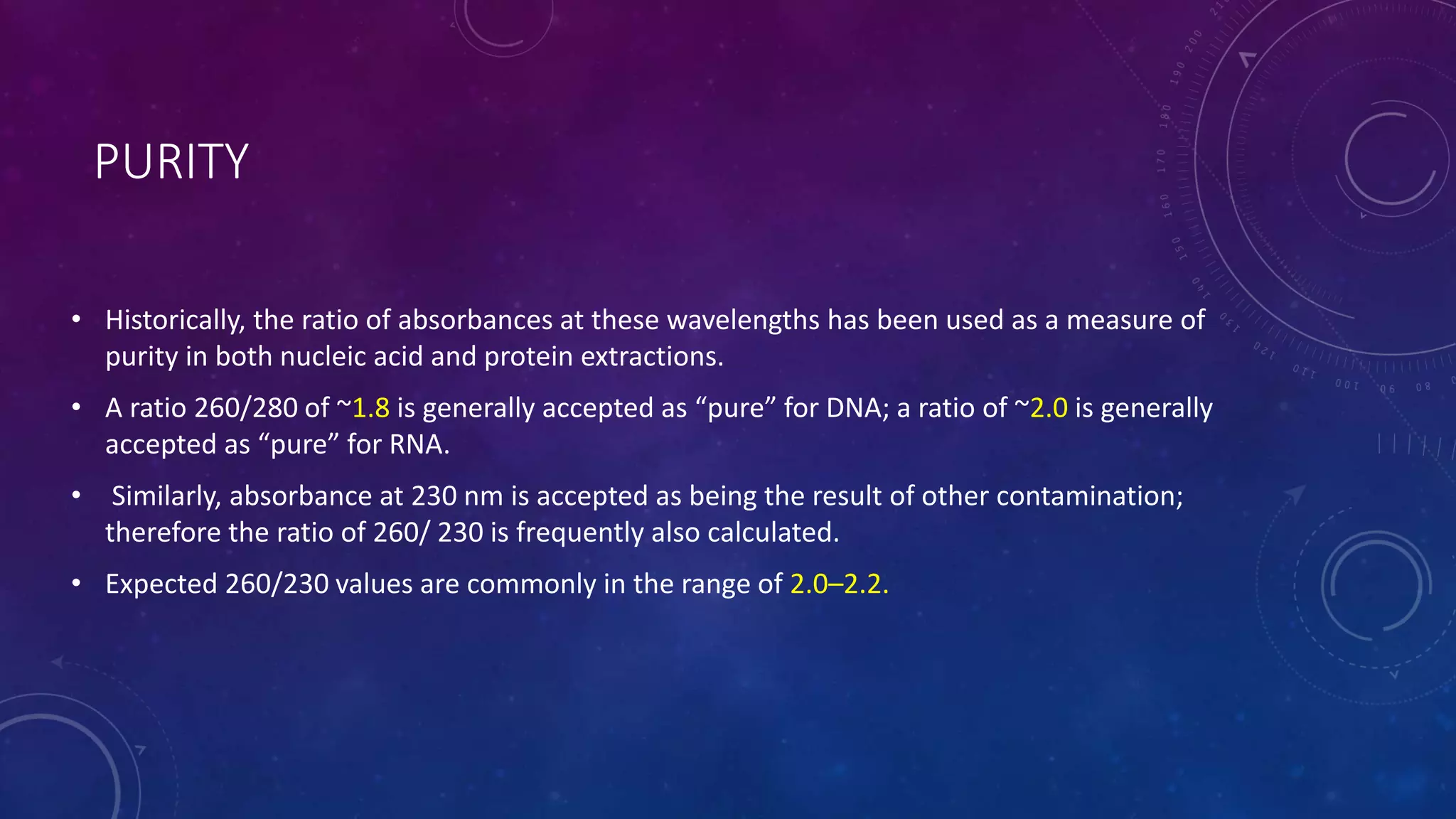 Spectrophotometery of nucleic acids | PPTX
