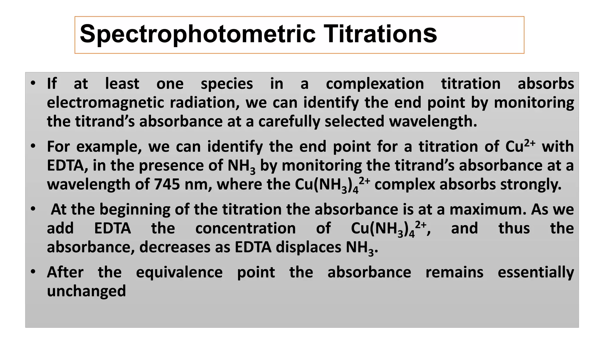 Spectrophotometric titrations | PPTX