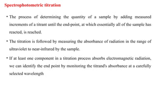 Spectrophotometric titrations_Multicomponent Analysis.pptx | Chemistry | Science