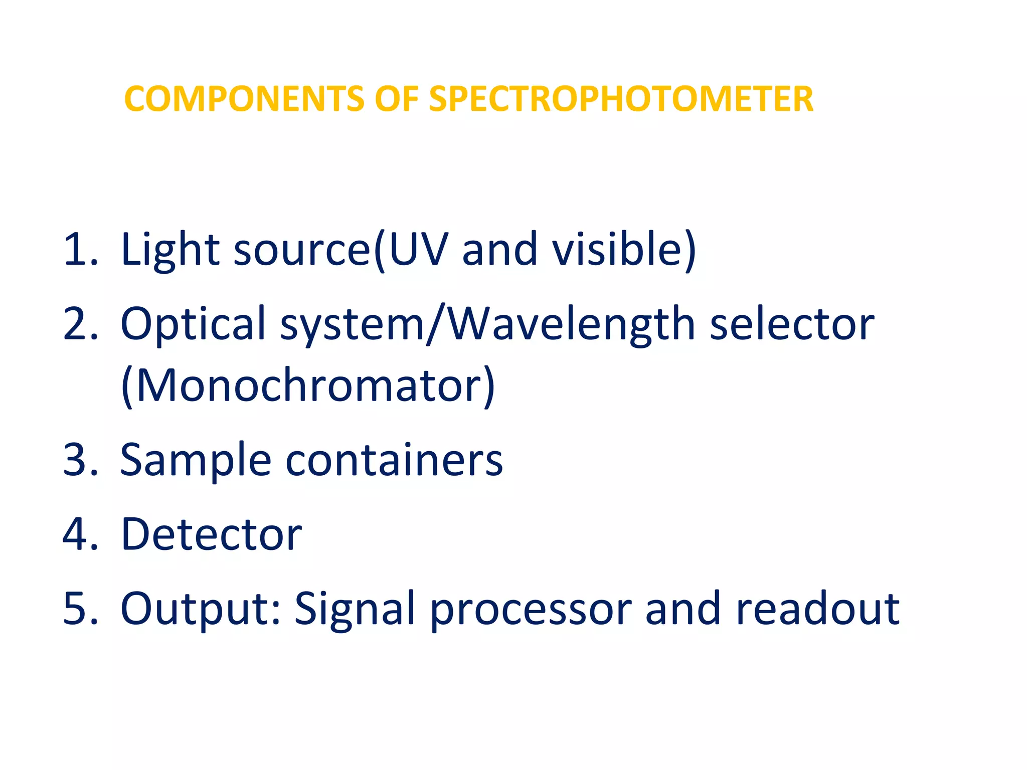 Spectrophotometry | PPT