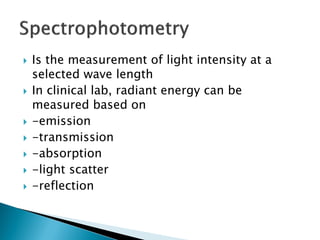 Intro to spectrophotometry and electronchemistry | PDF | Blood ...