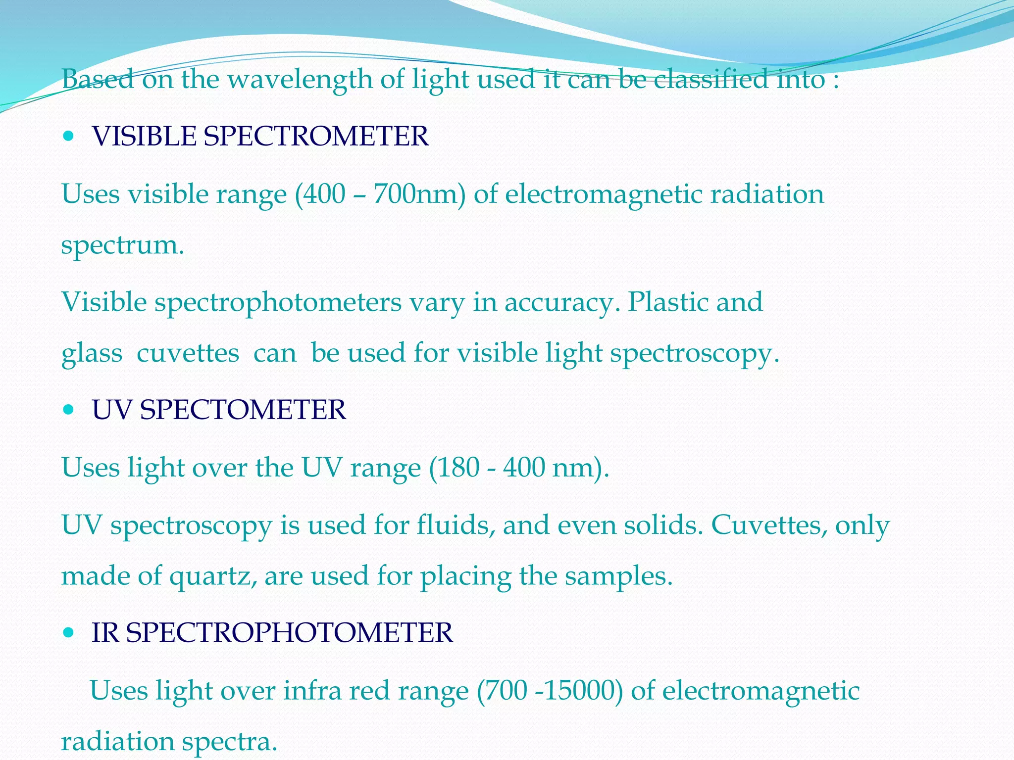 Spectrophotometry | PPTX