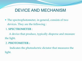 Spectrophotometry | PPTX