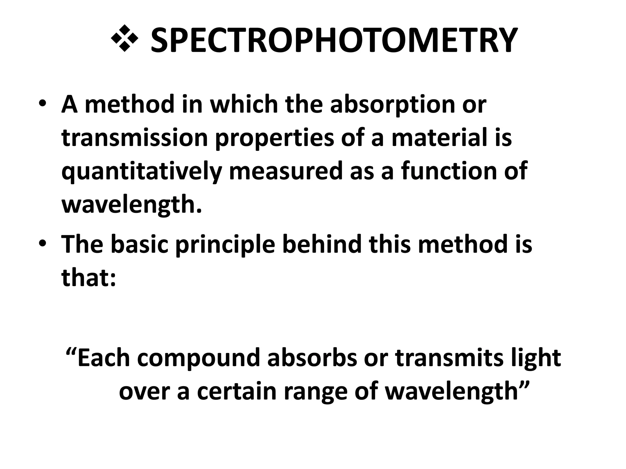 Spectrophotometry | PPTX