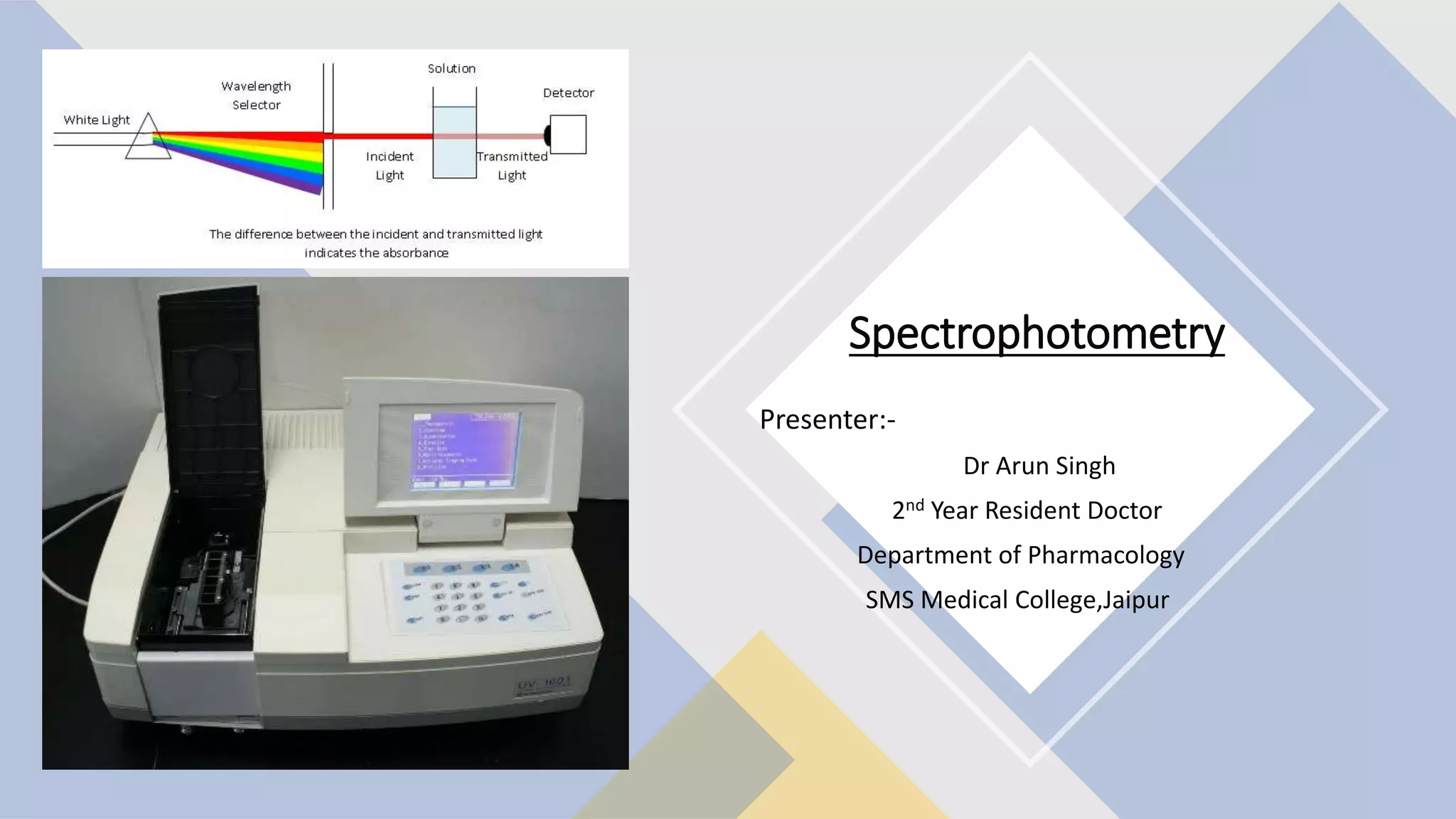 Spectrophotometry | PPTX