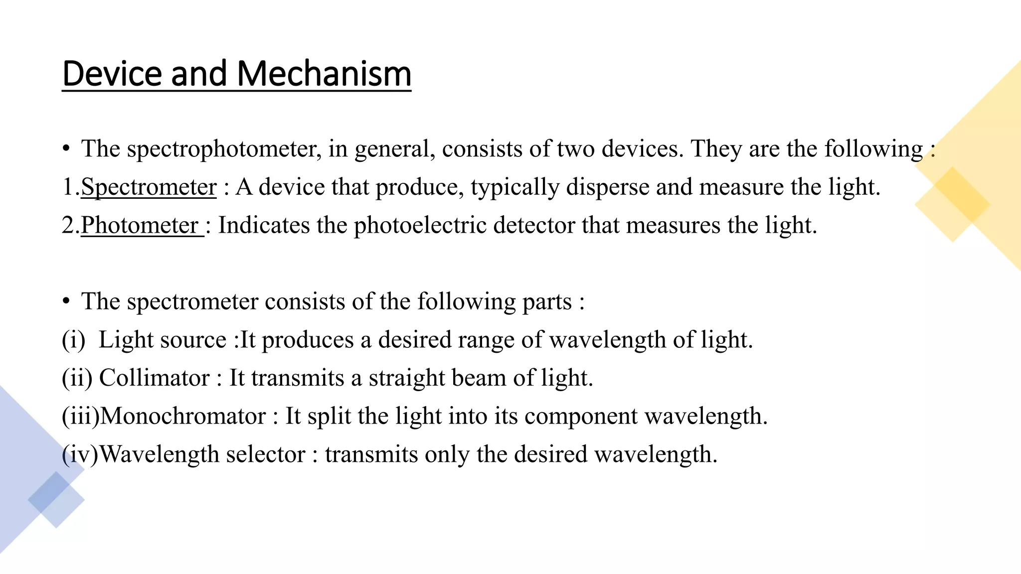 Spectrophotometry | PPTX