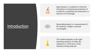 Spectrophotometry | PPTX