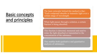 Spectrophotometry | PPTX