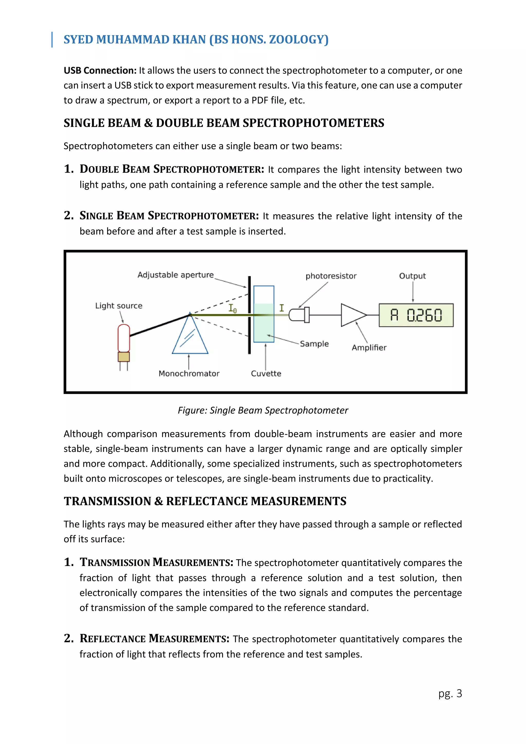 Spectrophotometry In Biology | PDF