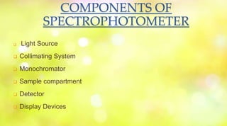 Spectrophotometry | PPTX