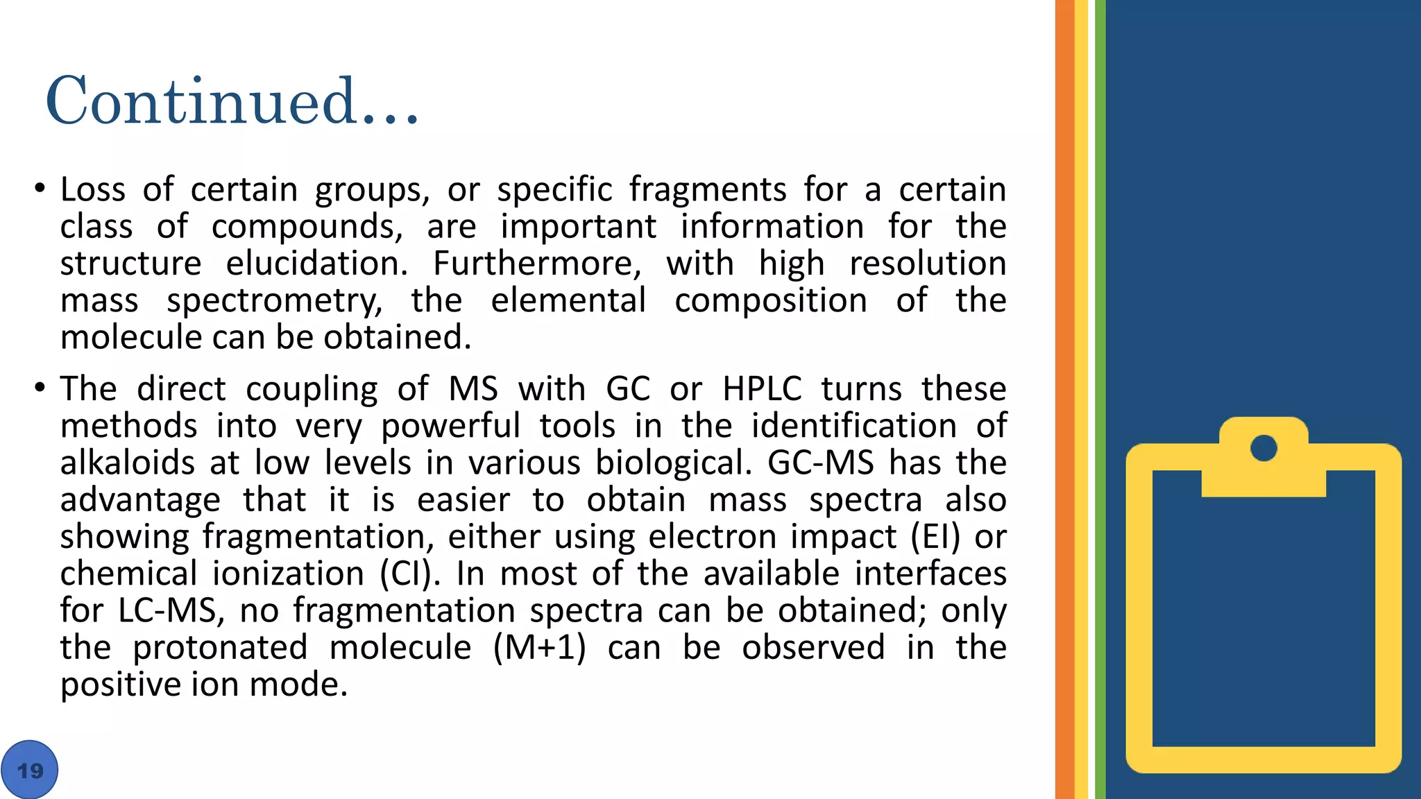 Spectroscopic and chemical techniques for structure elucidation of ...