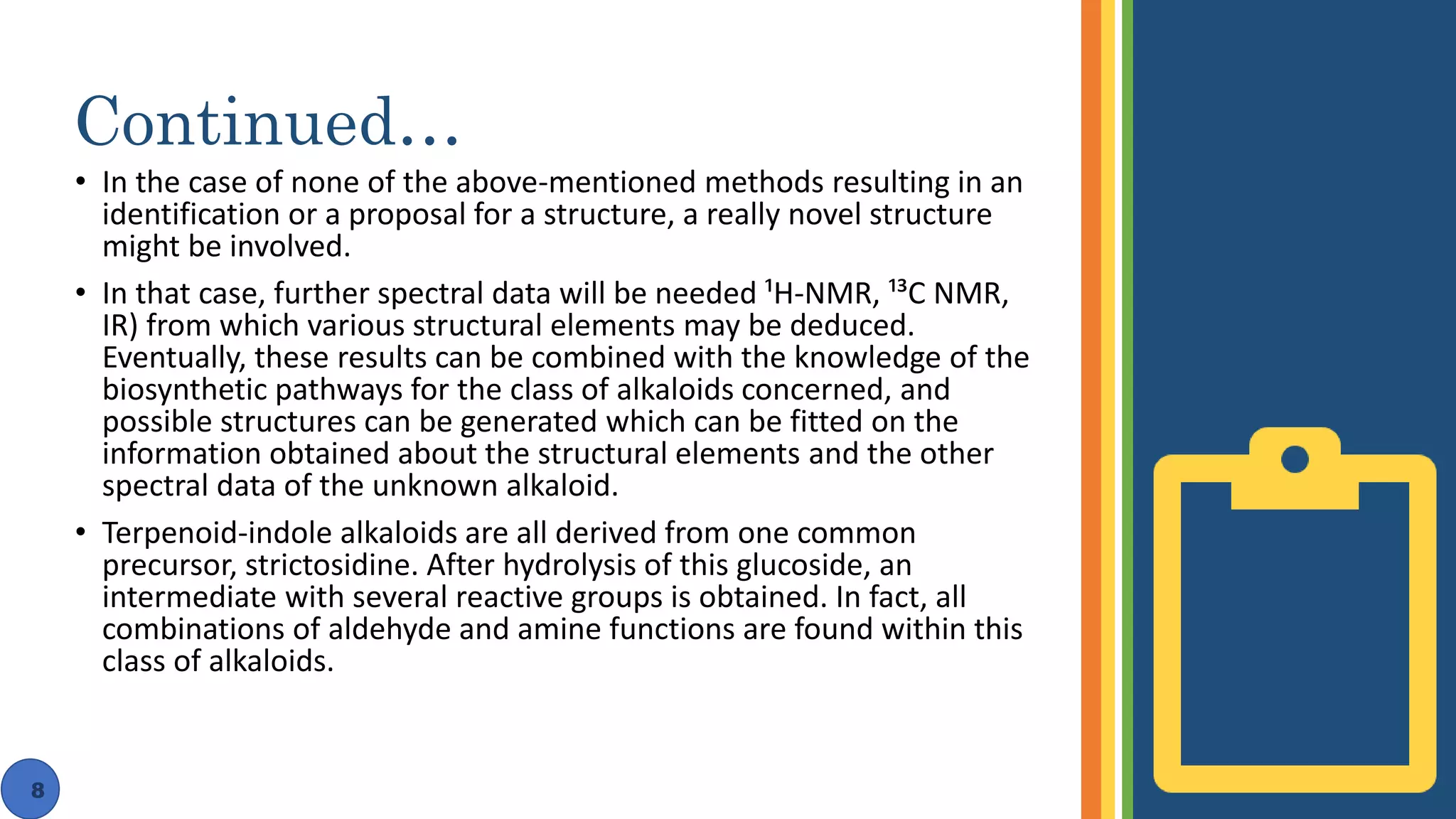 Spectroscopic and chemical techniques for structure elucidation of ...