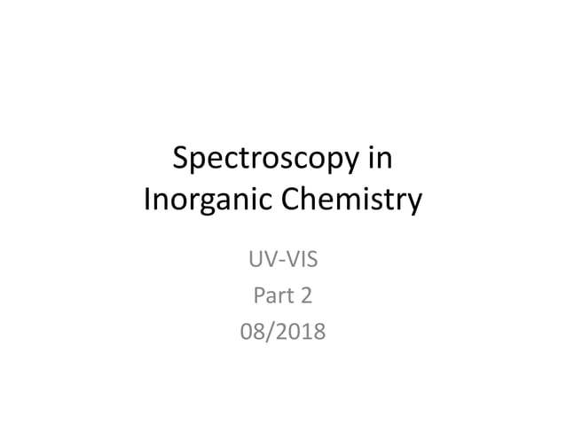 Spectroscopic method uv part 2 organic mol and np | PPT