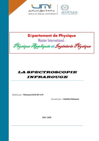 LA SPECTROSCOPIE INFRAROUGE | PDF