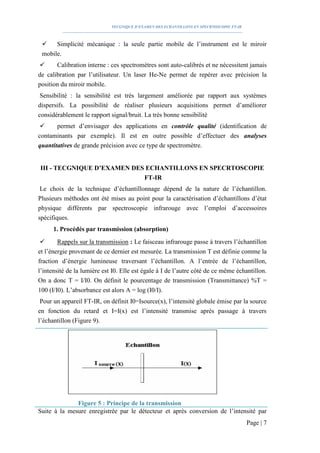 LA SPECTROSCOPIE INFRAROUGE | PDF