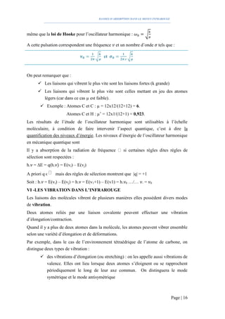 LA SPECTROSCOPIE INFRAROUGE | PDF