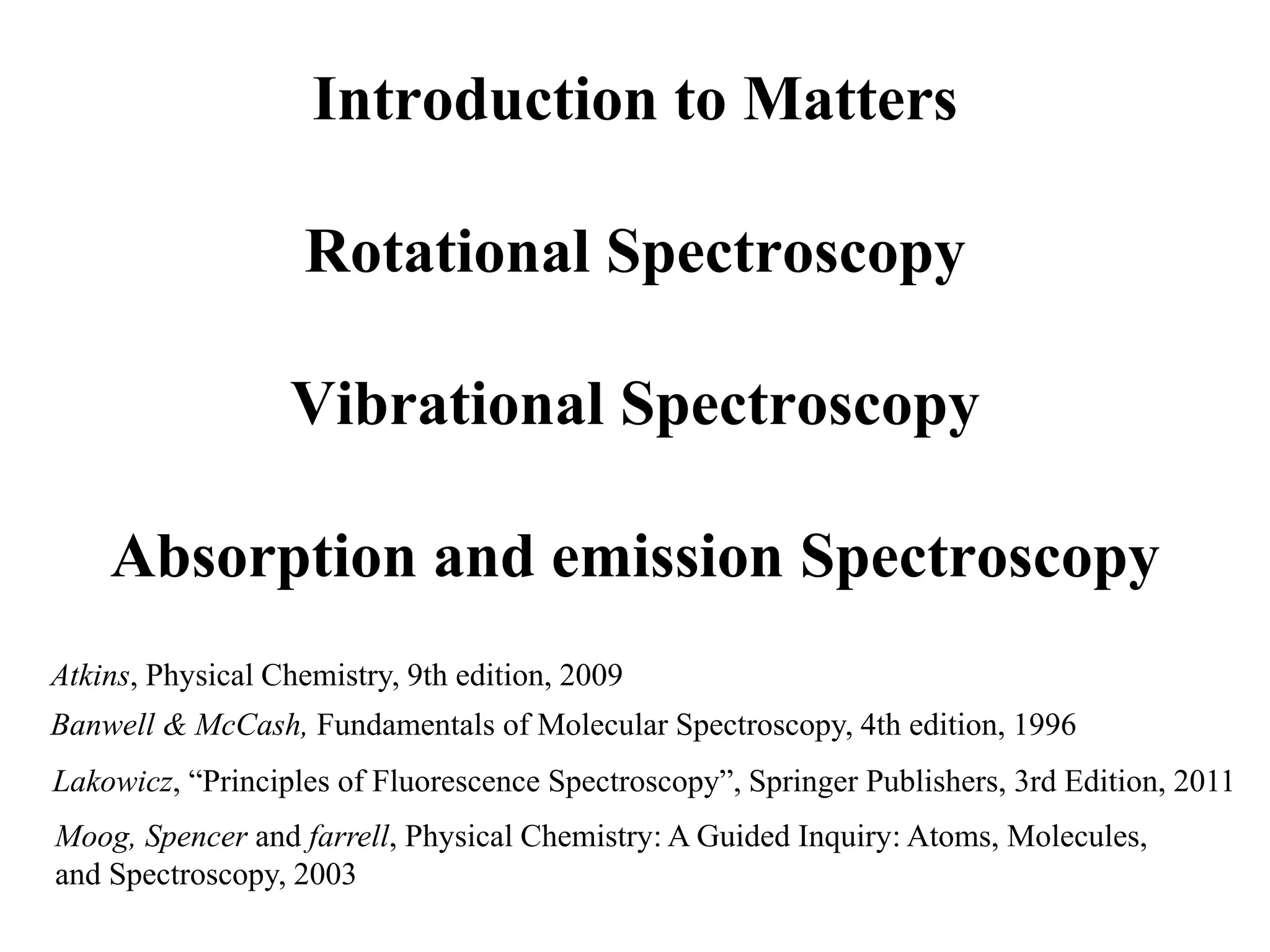 Spectroscopy | PPTX