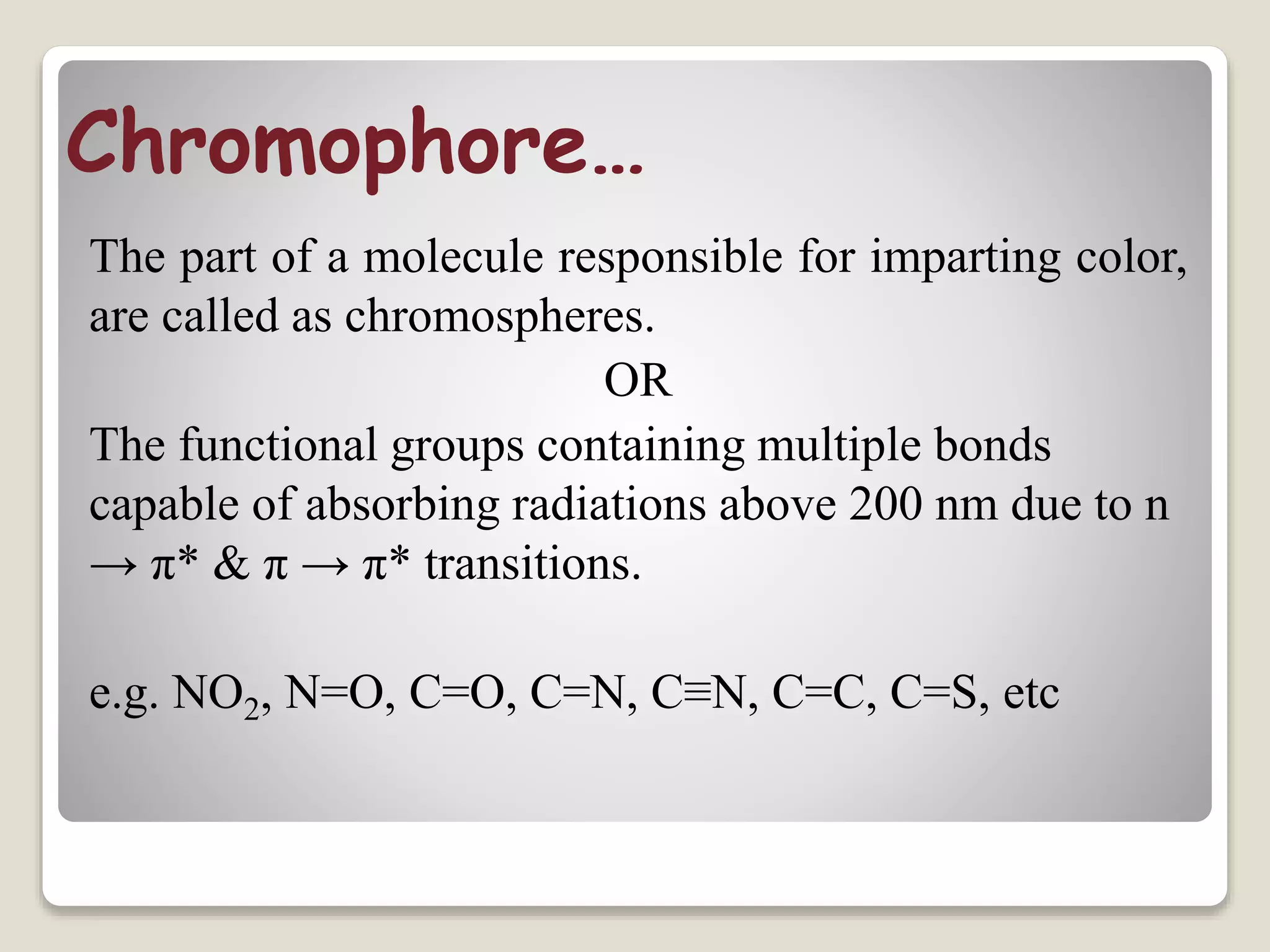 UV Spectroscopy Introduction