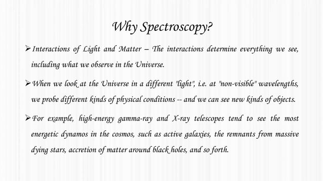 Spectroscopy | PPT