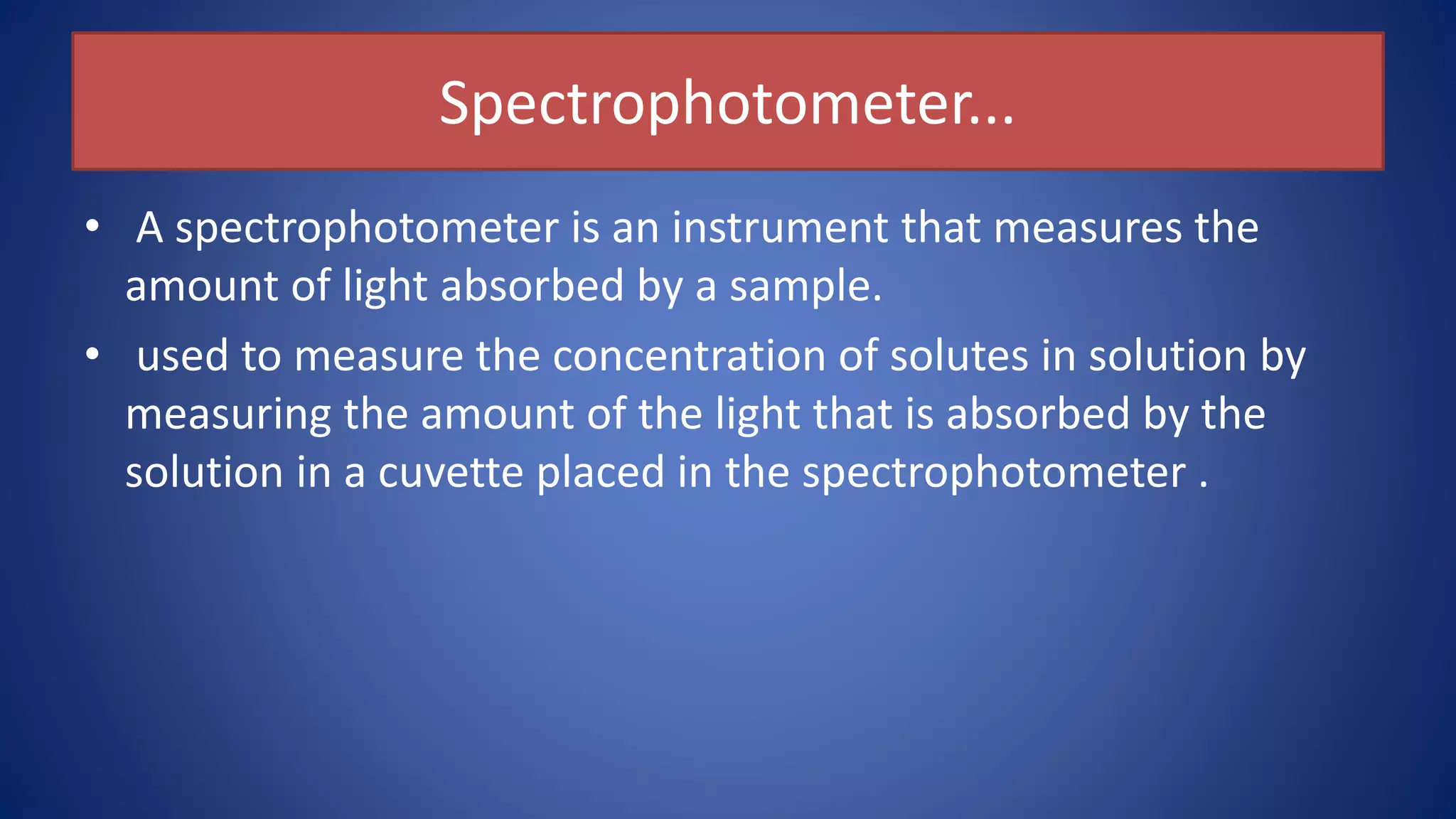 Spectroscopy | PPTX