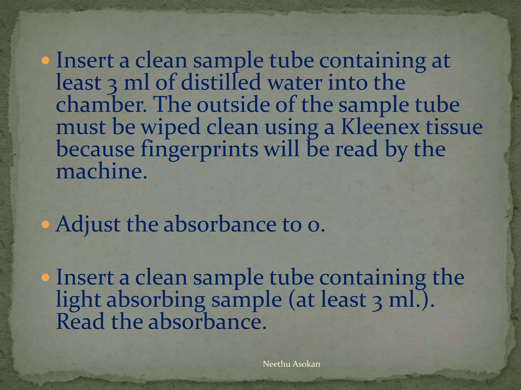 Spectroscopy principles and applications | PPTX