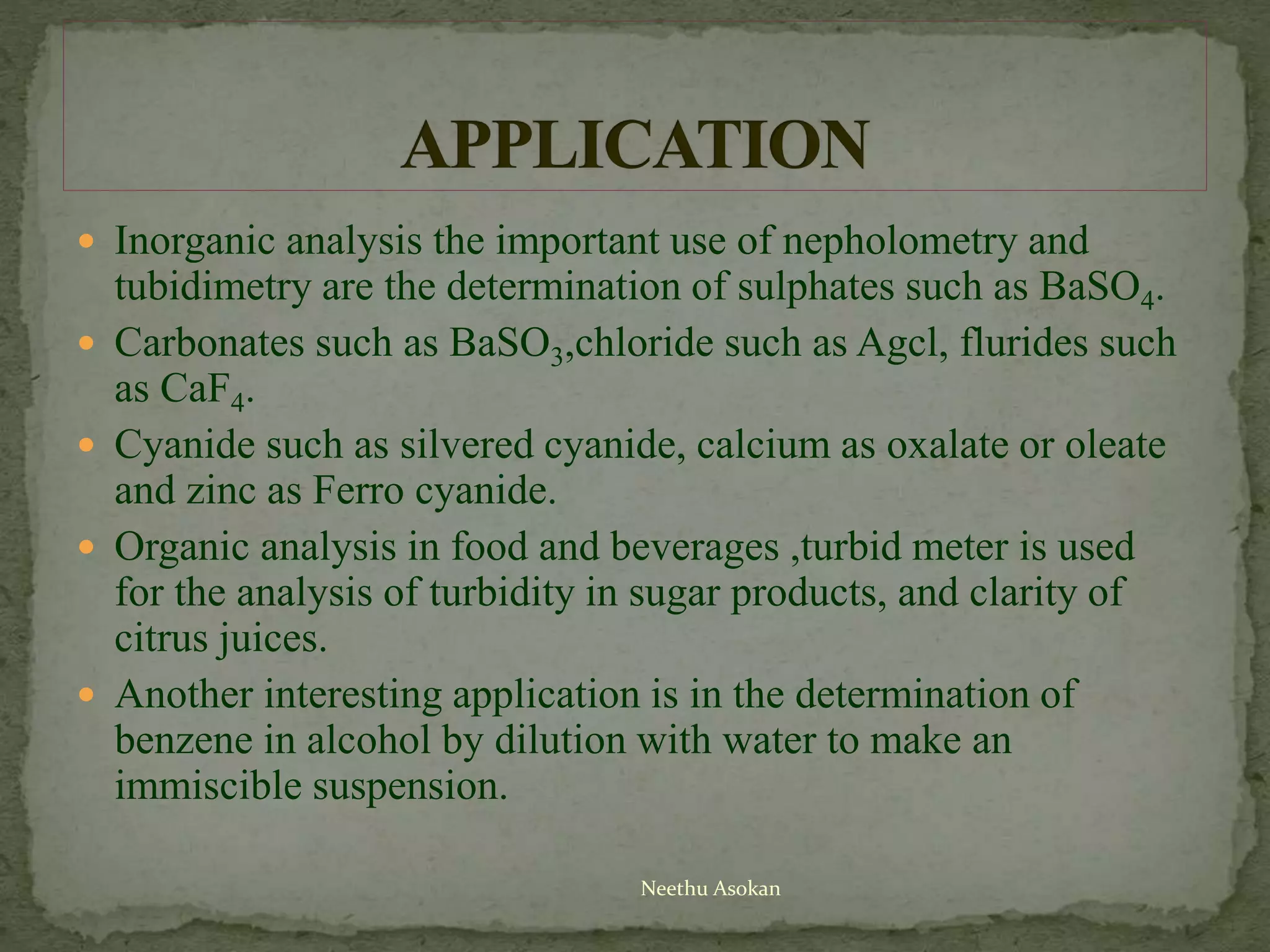 Spectroscopy principles and applications | PPTX