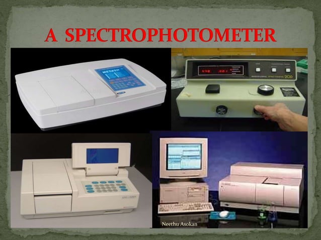 Spectroscopy principles and applications | PPTX