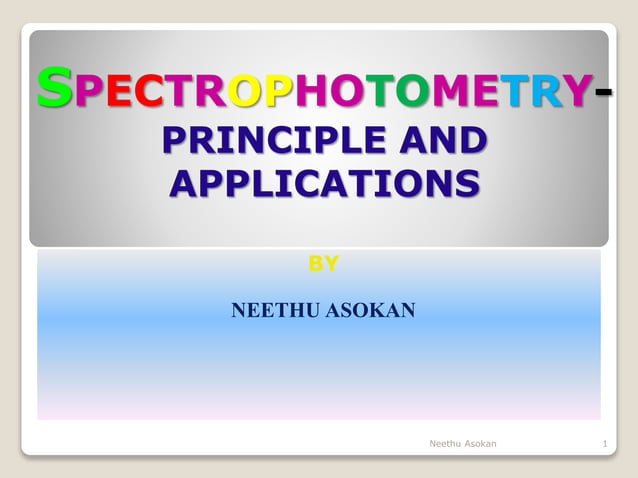 Spectroscopy | PPT