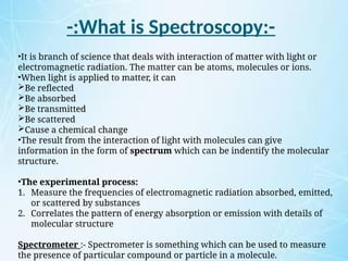 spectroscopy ppt sem4 syed muiz final.pptx
