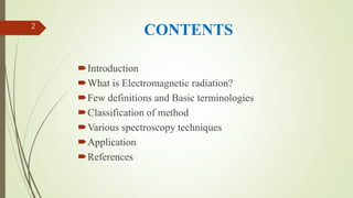 Spectroscopy Technique | PPTX
