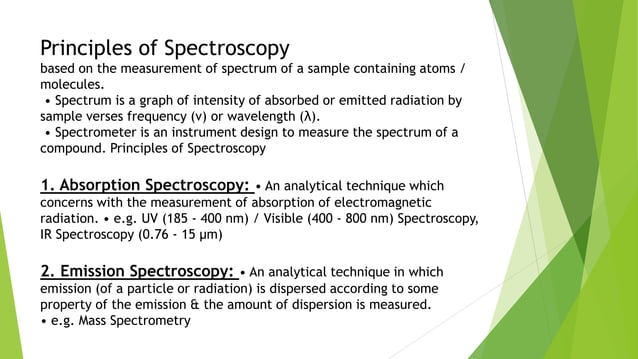 Spectroscpoic techniques | PPT