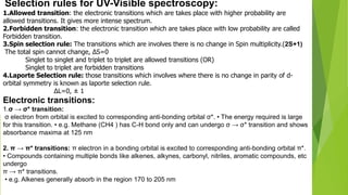 Spectroscpoic techniques | PPTX | Physics | Science