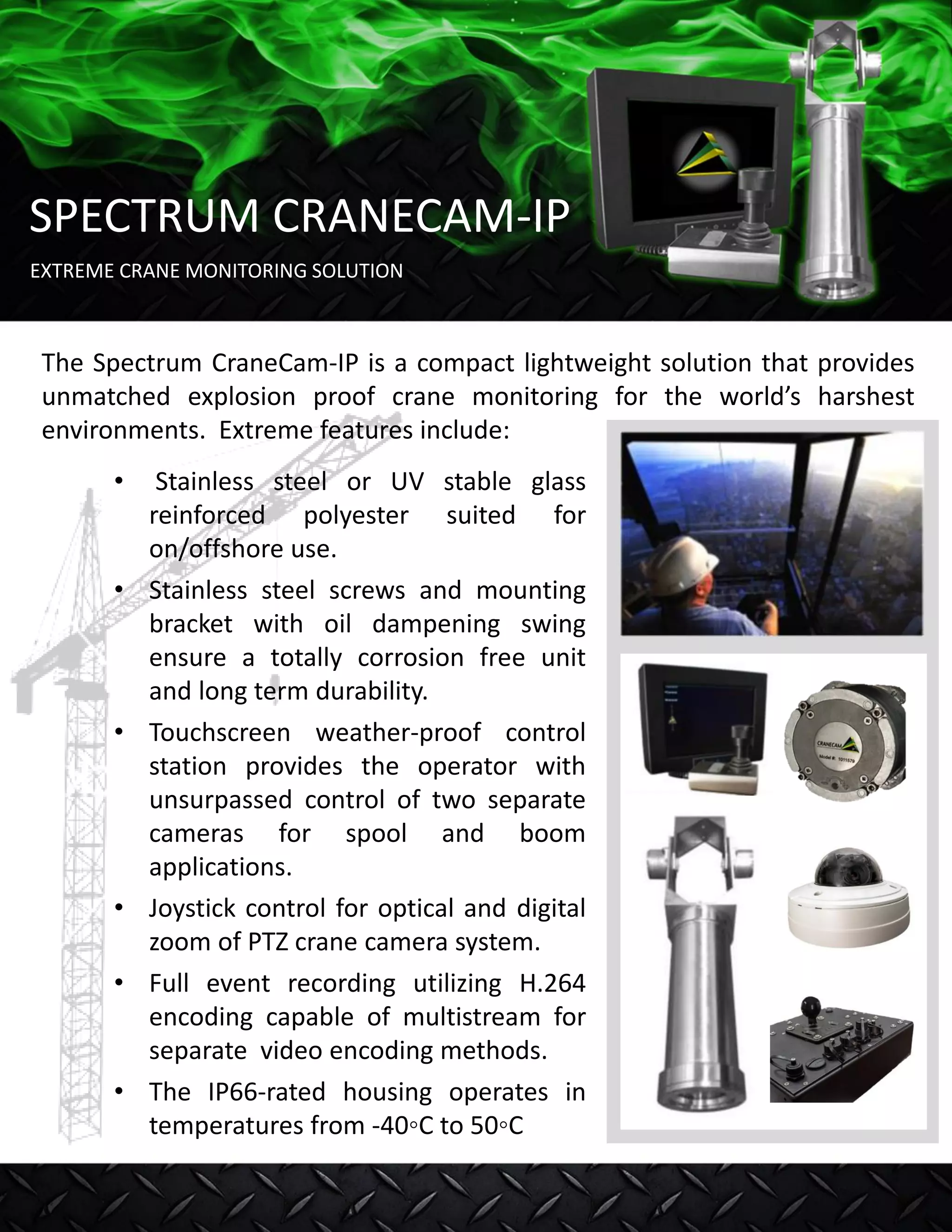 Spectrum Crane/Boom Camera Monitoring Solution | PDF