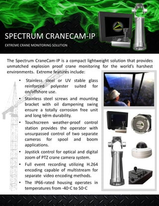 Spectrum Crane/Boom Camera Monitoring Solution | PDF | Cameras and ...