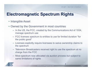 Introductory Framework for Spectrum Valuation | PDF