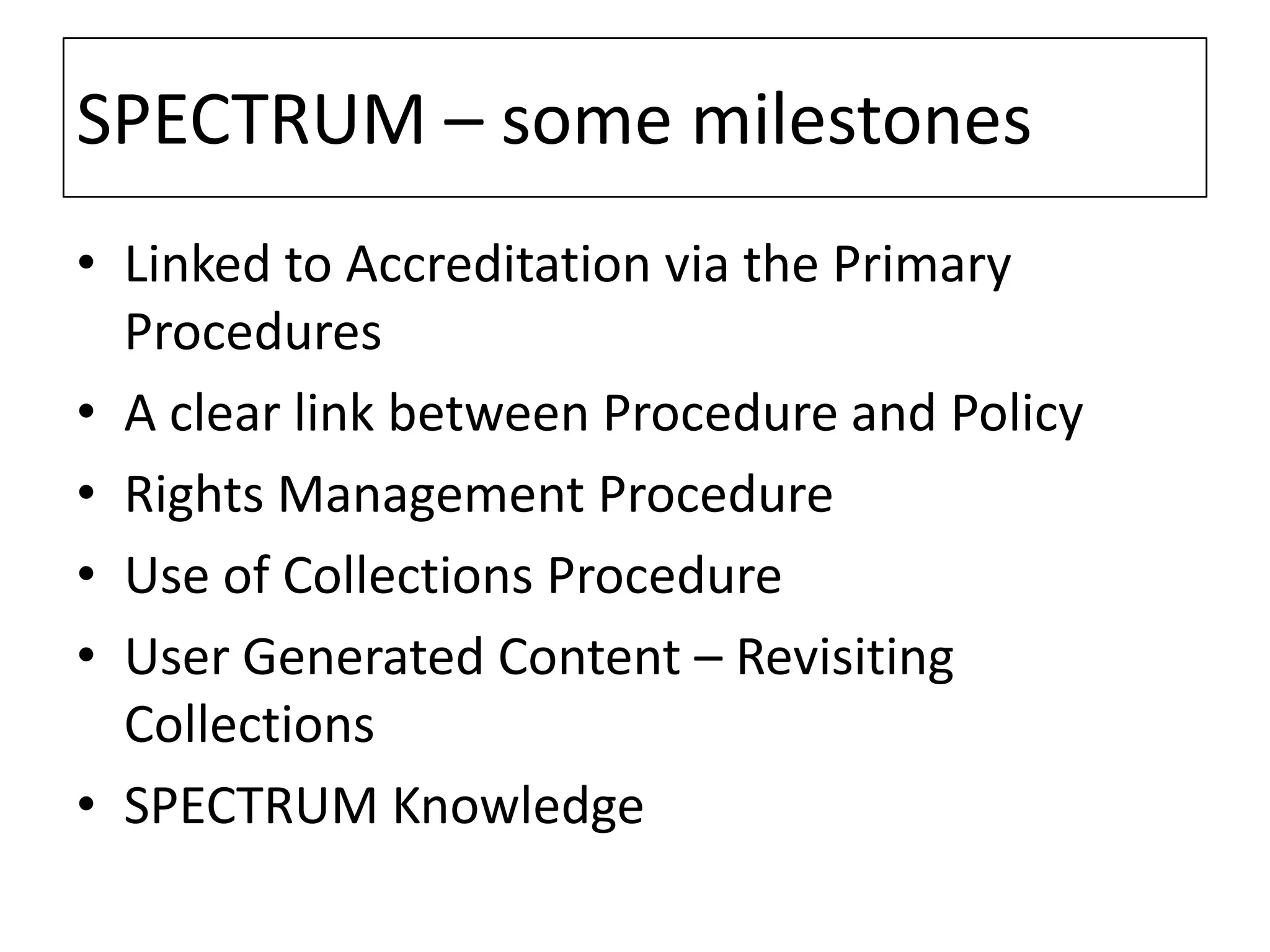 SPECTRUM Roadmap by Alex Dawson | PPTX