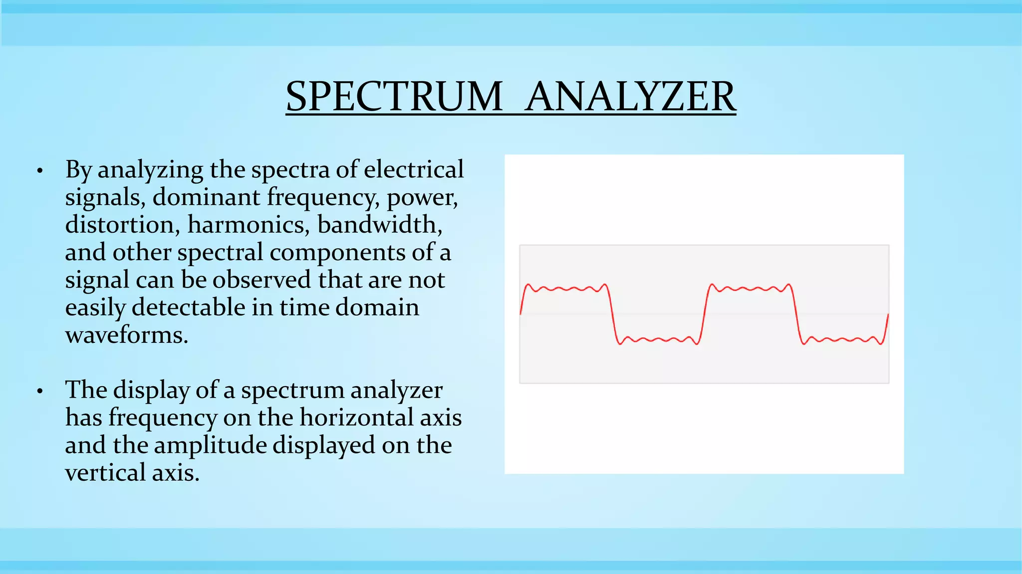 Spectrum Analyzer Pptx Digital Audio Computer Software And Applications
