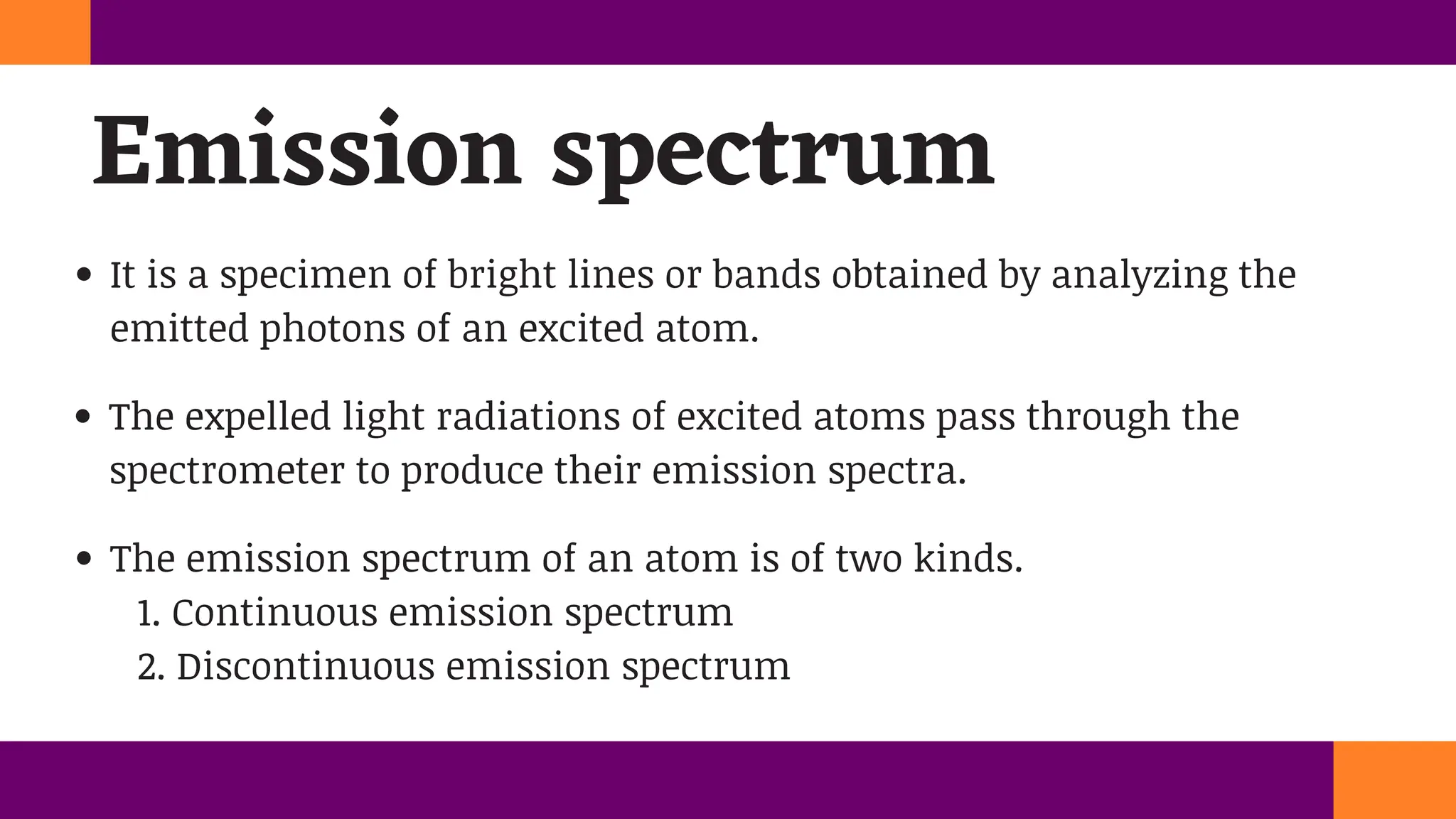 Spectrum and the types of spectrum by Jayam chemistry learners | PDF