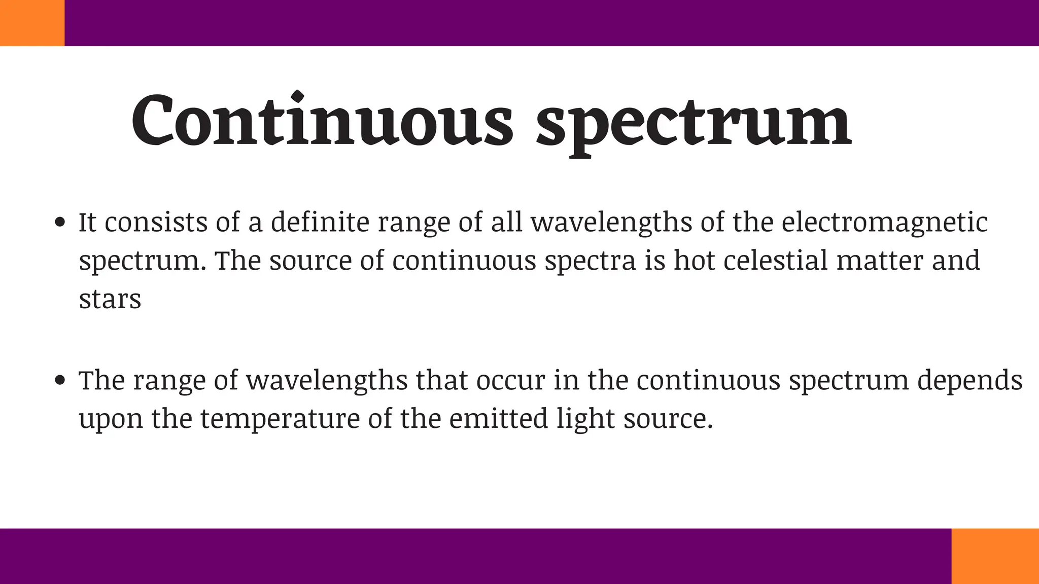 Spectrum and the types of spectrum by Jayam chemistry learners | PDF