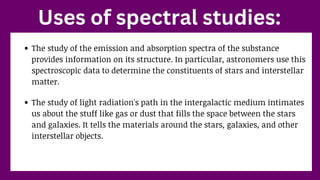 Spectrum and the types of spectrum by Jayam chemistry learners | PDF