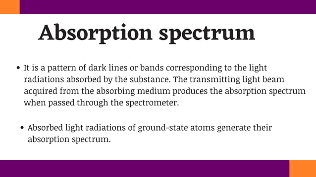 Spectrum and the types of spectrum by Jayam chemistry learners | PDF